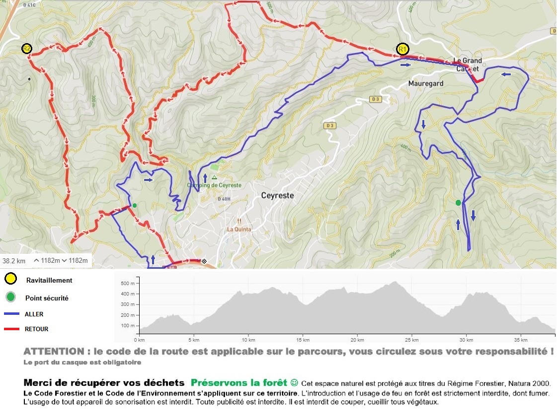 Rando VTT Les Crêtes de CEYRESTE 13 (inscription, parcours, tarifs ...